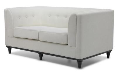 China Chesterfield Classic Linen fabric upholstery 2-seater sofa,lounge chair,living room sofa for sale