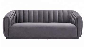China 2018 new designEvent lounge furniture with velvet long back sofa for wedding,living room 3-seater sofa for sale