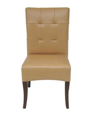 China PU/leather upholstery Latest contracted chairs dining fashion wooden dining chair modern high back dining chair for sale