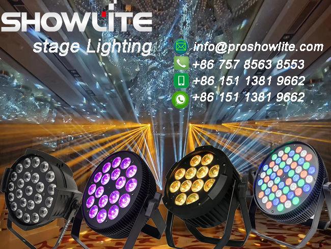RGBWA 18*15W  5 In 1 LED Par Wash Lights For Wedding / Concert OEM&ODM LED Par Can Wash Light LED Flat Slim Par  Light 0
