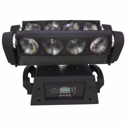 China Eight Eyes Mini Spider Led Moving Head Light 12W RGBW Stage Sharpy Light led bar light DJ Bean color for sale