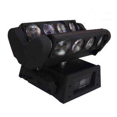 China Eight Eyes Mini Spider Led Moving Head Light 12W RGBW Stage Sharpy Light led bar light DJ Bean color for sale
