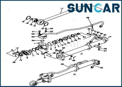 China 101-870-0510 Hydraulic Blade Seal Replacement Kits Fits D20A-3 Komatsu Dozer for sale
