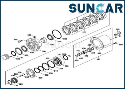 Cina U-anello di gomma del giunto circolare ZGAQ-01287 delle guarnizioni per HYUNDAI R170W-7 R200W-7 in vendita