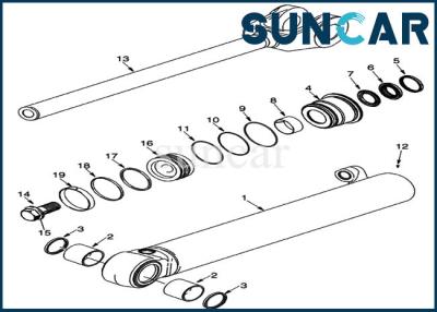 China Case Replacement Seal Kit 8605262 Lift Cylinder Kits Fits Loader 721E 721D 721F 721G for sale