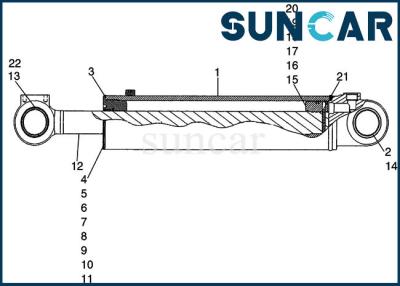 China 8605263 Bucket Seal Kit CASE 721D Model Cylinder Repair Sealing Kit Loader Machinery Seal for sale