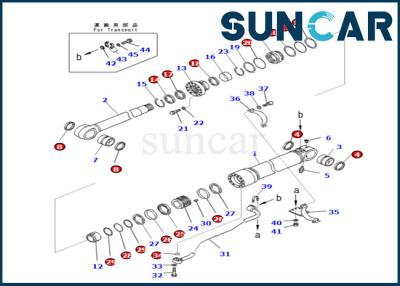 China 707-99-72061 7079972061 Boom Cylinder Seal Kit For PC490-10 PC490LC-10 Komatsu Boom Cylinder Sealing Kit for sale