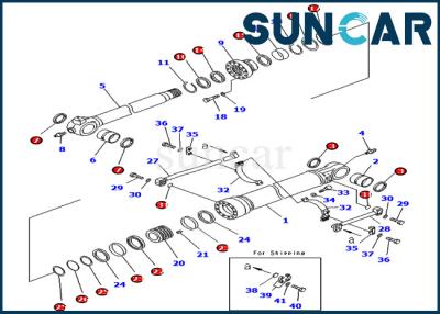 China 707-99-59760 7079959760 Bucket Cylinder Seal Kit For Inner Parts Komatsu PC450-8 PC450LC-8 PC490LC-10 for sale