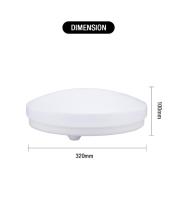 China Ra80 White Motion Sensor Ceiling Light Flicker Free 10W 15W 20W for sale