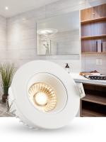 China CCT Waterproof Dimmable Tiltable LED Downlights IP54 8W Multipurpose for sale