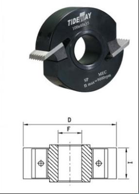 Cina Testa da taglio shaper corpo nero in acciaio per la lavorazione del legno, 7000-9000 n/min-1 in vendita