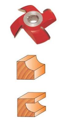 Cina 4 Denti 45 # carbon acciaio frese cove TCT per legno finger joint in vendita