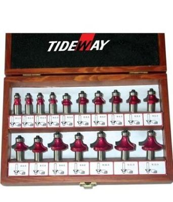 Cina 17 Set router bit set in acciaio al carbonio # 45 per la decorazione e arredamento in vendita