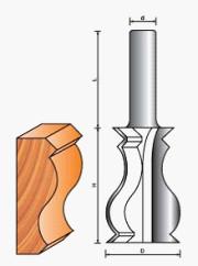 Cina Il carburo del Micro-grano fornisce di punta il pezzo di modellatura LC8034 del router del CTT del pezzo del fronte per il taglio del legno naturale in vendita