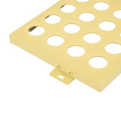 China Buiten waterdichte buitenwandpanelen bekleding geperforeerd buitenaf aluminium enkelpaneel Te koop