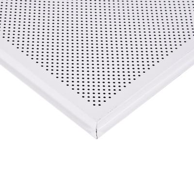 China Painel de tecto suspenso de alumínio de metal perforado quadrado 2x2 Chapas de tecto insonorizadas à venda