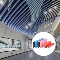 China U Shaped Aluminium Ceiling Tile 30x50mm Fireproof Strip Ceiling for Indoor Decoration for sale