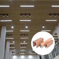 Quality Non Combustible U Shaped Aluminum Drop Ceiling Tiles For Building Decoration for sale