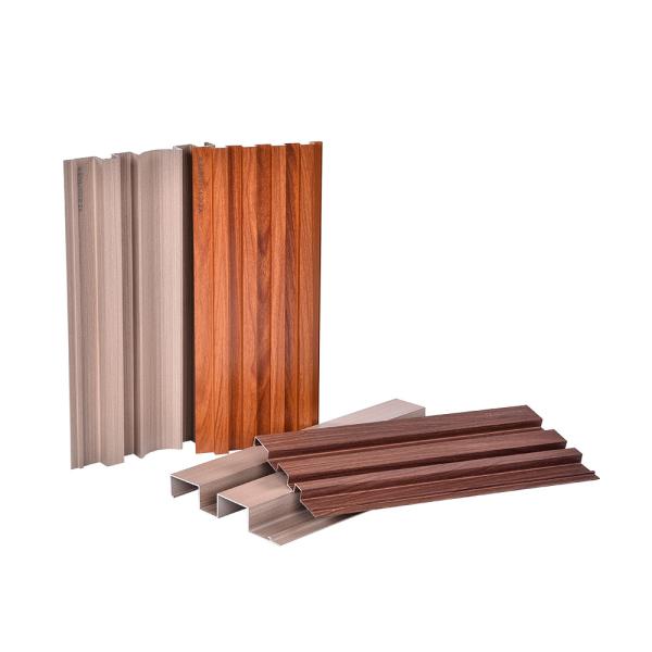 Quality Waterproof Aluminum Profiles Wooden Grain Great Wall Panel For Wall Decoration for sale