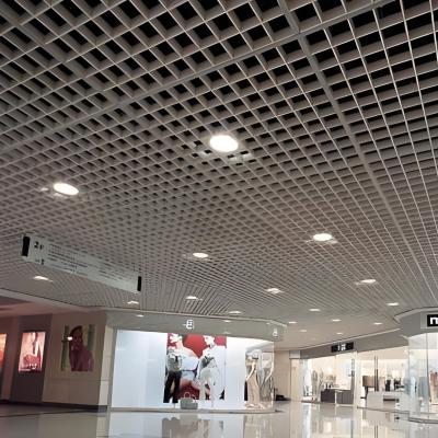 Cina Metallo sospeso soffitto falso Customized alluminio sospeso soffitto griglia resistente al fuoco in vendita