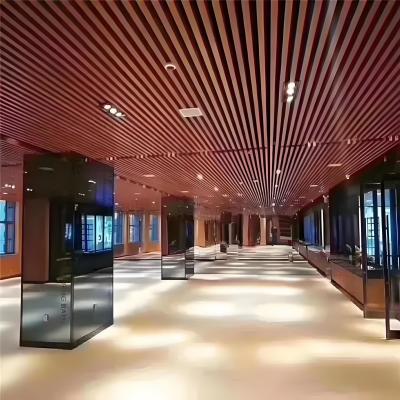 China Aluminum Square Tube Baffle Ceiling Multi Color Tiles False Ceiling Material Interior Linear Metal Ceiling System for sale
