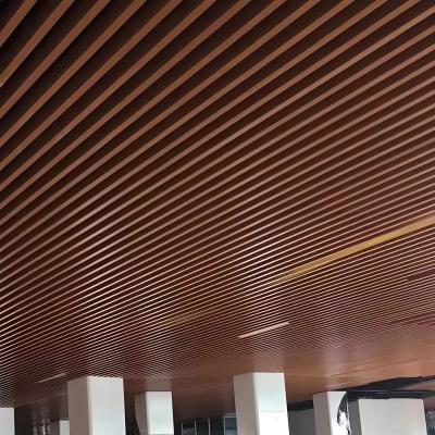 China Aluminium Panel Special Shape Profile Aluminum U Baffle Ceiling Square Tube for sale