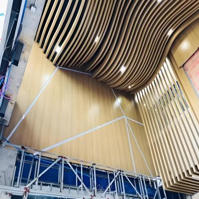 Cina pannello di alluminio profilo di forma speciale di alluminio U Baffle soffitto tubo quadrato in vendita