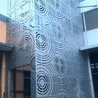 Cina Disegno di alluminio decorativo esterno inciso a foglio perforato per la facciata della parete a tenda in vendita
