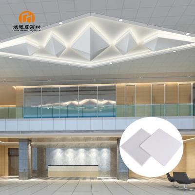 China Customized Selection 60 x 60 Aluminum Metal Ceiling Tiles For Shopping Mall Easy Installation for sale