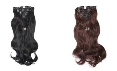 China Colorful 20'' Heat Resistant Synthetic Hair Extensions Body Wave No Shedding factory