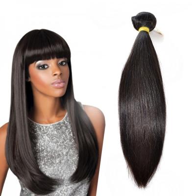 China Natural Color Straight Indian Hair Extensions , Grade 7A Virgin Hair With Soft And Luster factory