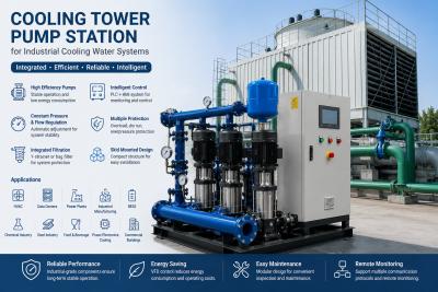 China Cooling Tower Pump Station for Industrial Cooling Water Systems | Integrated Cooling Water Pump Station for sale