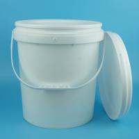 China Round Plastic Bucket 5L Seal Lid Durable Storage Container for Food Chemical Paint for sale