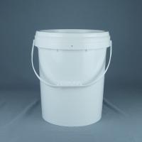 China Industrial 5 Gallon PP Plastic Buckets with Snap On Lid Stackable Food Grade for sale