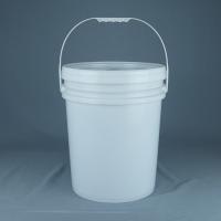 China 18kg Round Plastic Drum HDPE 18L Lightweight Recyclable for Latex Paint for sale