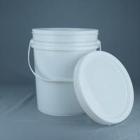 China Jieming 5 Gallon Plastic Bucket 20L with Handle Gasket Food Grade Stackable for sale