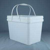 China 20L Rectangular Plastic Bucket Food Grade Storage Container 37.7x24.7x28.4cm PP Material for sale