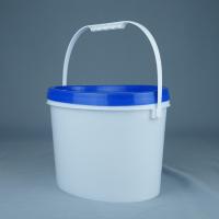 China Jieming Oval Plastic Bucket 5L 10L 20L PP HDPE Food Grade Customizable for sale