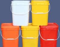 China Square Plastic Bucket 10L Impact Resistant PP with Handle Food Grade for sale