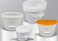 China Jieming Oval Plastic Bucket 5L-20L Food Grade PP/HDPE Customizable Storage Container for sale