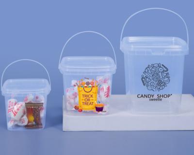 중국 내약품성과 하얀 컬러 스퀘어 플라스틱 버켓 판매용