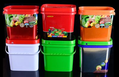 중국 핸들과 임팩트 저항 케케묵은 플라스틱 버켓 판매용