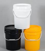 China Stackable Five Gallon Plastic Pails 20Liter Capacity For Various Applications for sale