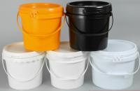 China Round Plastic Bucket 5L 10L 20L Chemical Transport with Seal Lid for sale