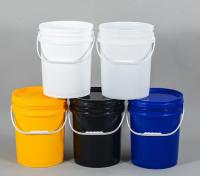 China 20L HDPE PP Lubricant Bucket Square Round Rectangle Industrial Oil Container for sale