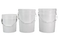 China 20L OEM White HDPE Square Lubricant Bucket for Industrial Grease Storage for sale