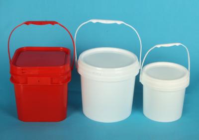 중국 2L 평면 PP 식품 등급 버킷 화학 저항 손잡이와 뚜?? 다양한 크기 판매용