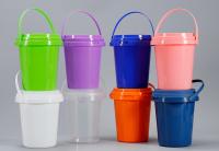 China Jieming Rounded Plastic Bucket 1-20L with Seal Lid for Food Chemical Storage for sale