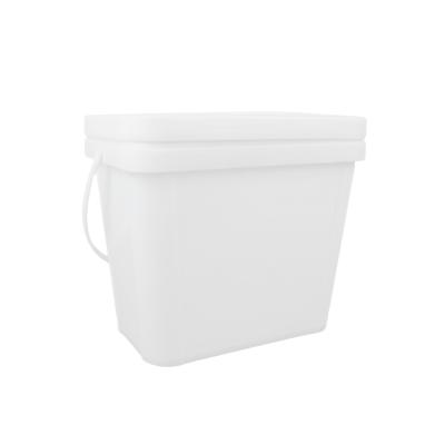 중국 페인트를위한 PP 평면 플라스틱 버킷 100% 원료 평면 판매용