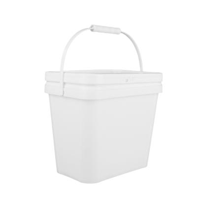 중국 식품 등급 사각 플라스틱 버킷 (IML/열전사/스크린 인쇄) 1.2 Kg 판매용